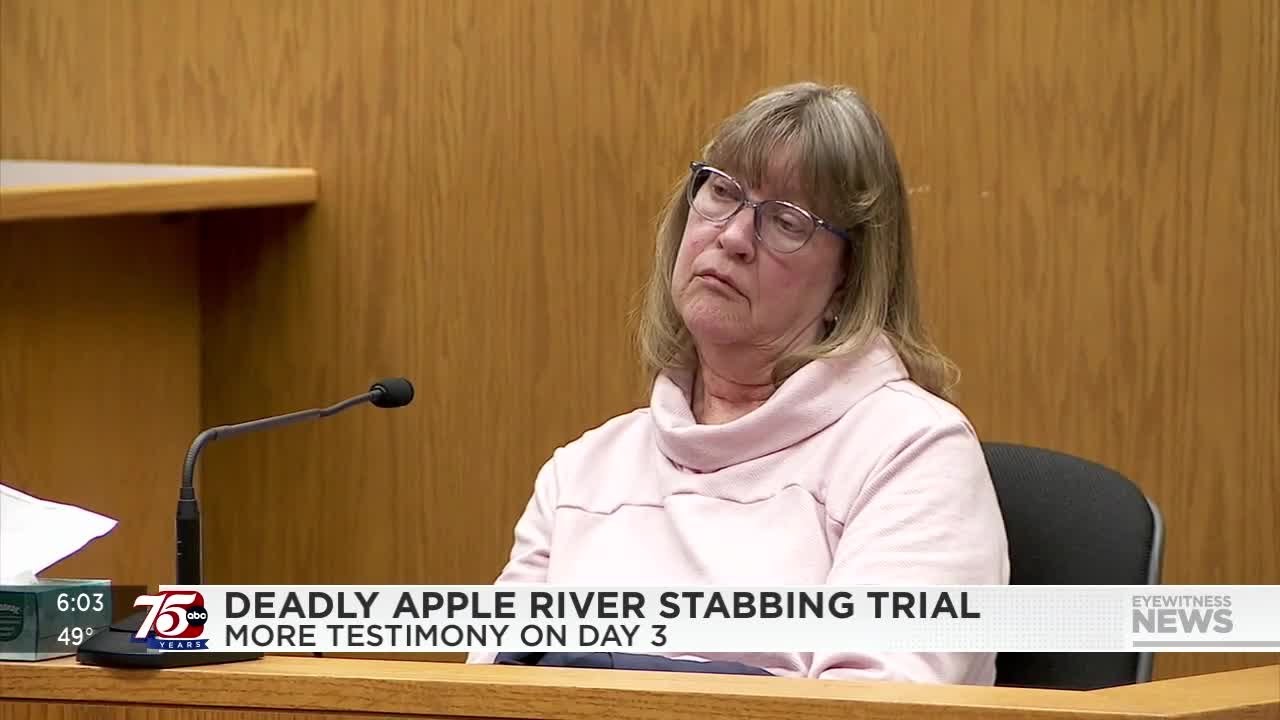 Jury hears more testimony on 3rd day of trial for Apple River stabbing ...