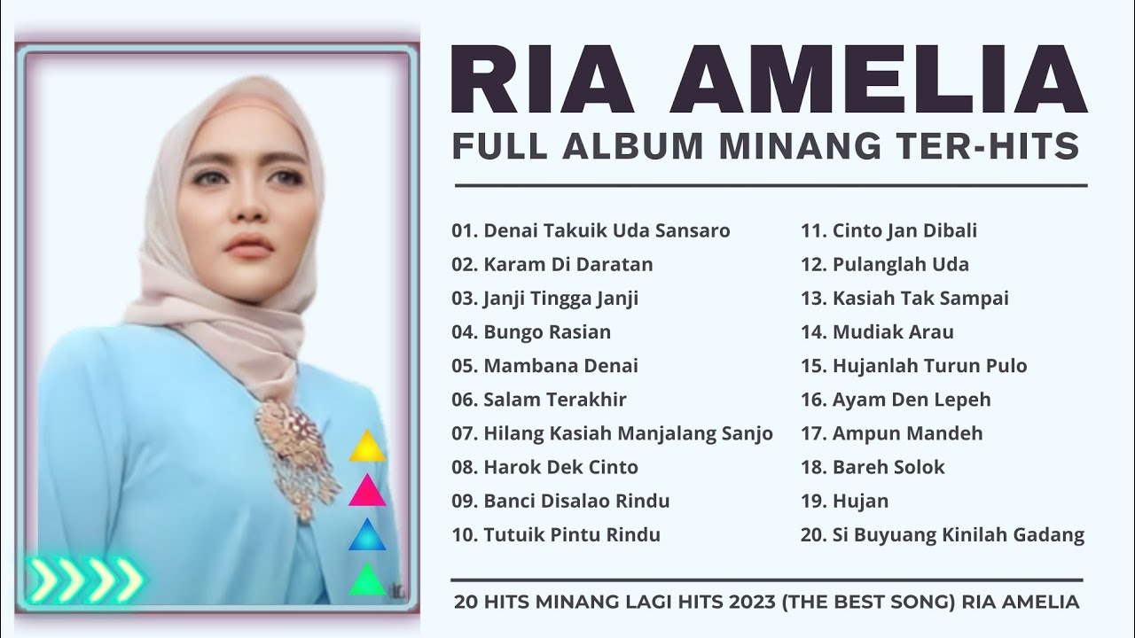 Ria Amelia Full Album Minang Ter-Hits 2023 - Lagu Minang Terbaru (Paling Banyak Di Dengar Saat ...
