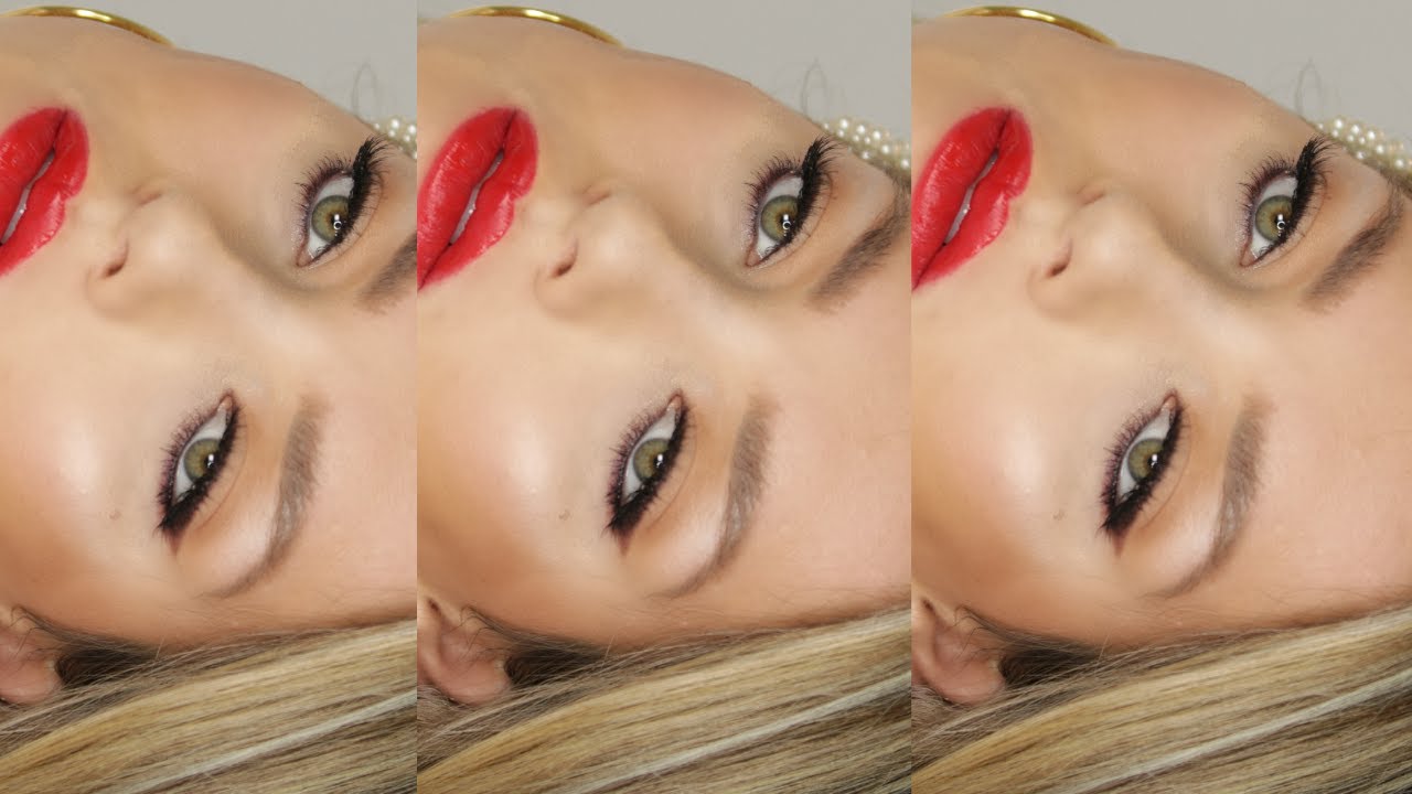 How to do makeup for date night with Red Lips - YouTube