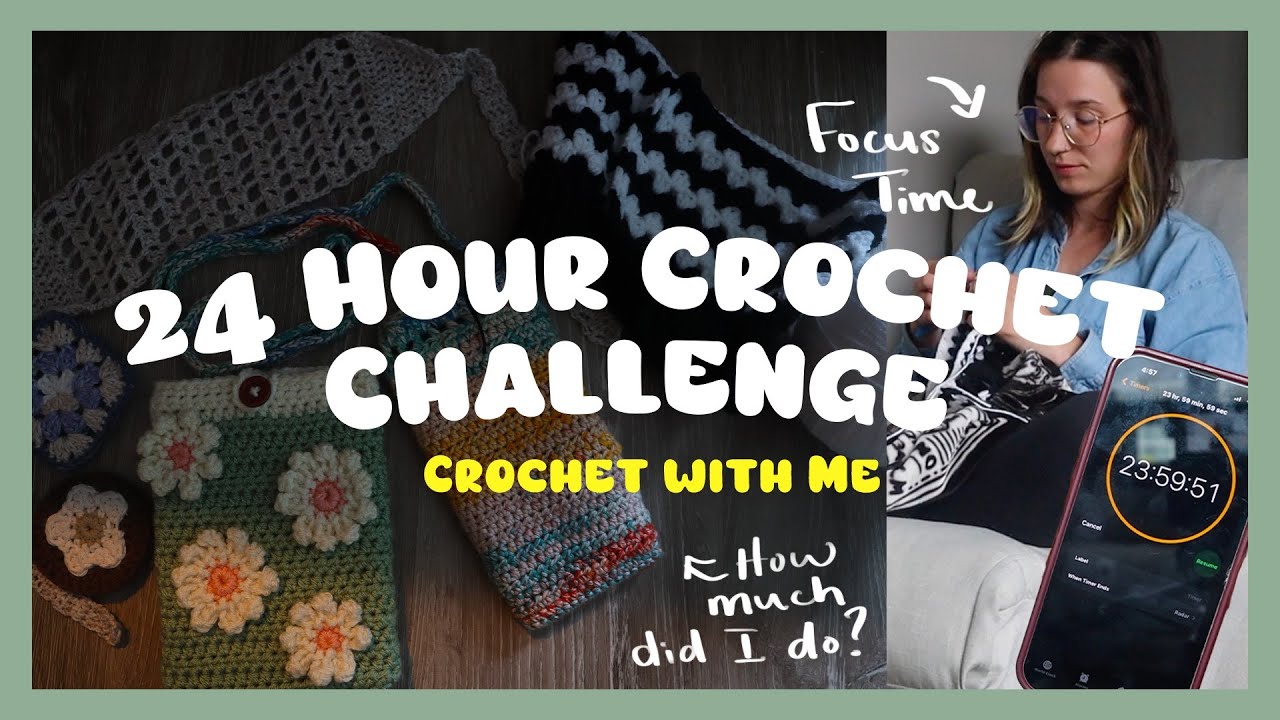 24 Hour Crochet Challenge | Crochet With Me 🧶🧶 - YouTube