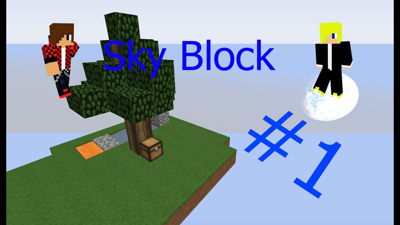 SkyBlock #1 Les debuts a deux ! - YouTube