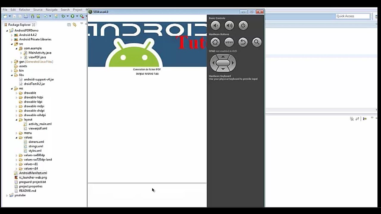 Generer PDF avec droidText - YouTube