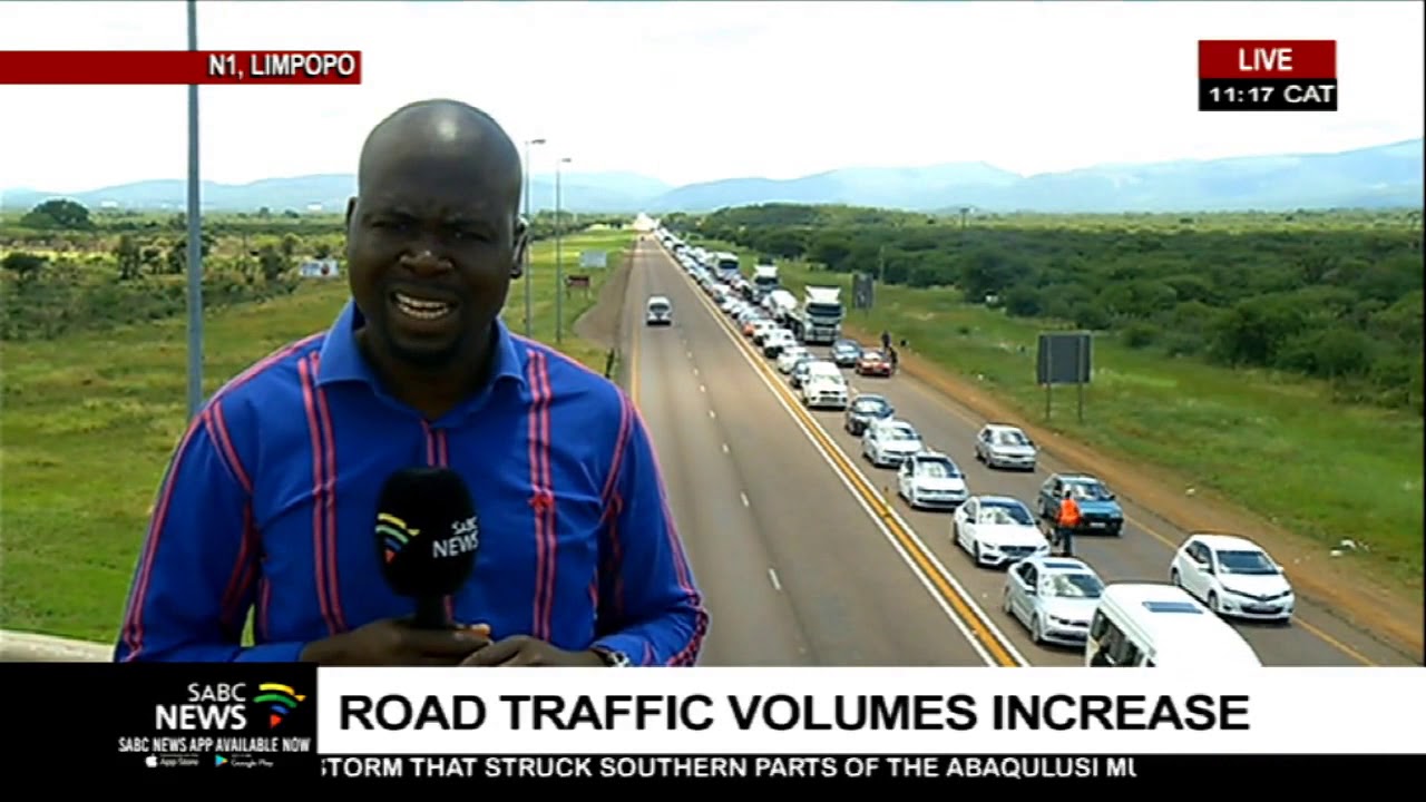 Update | Traffic volumes peak on N1 near Nyl Toll Plaza - YouTube