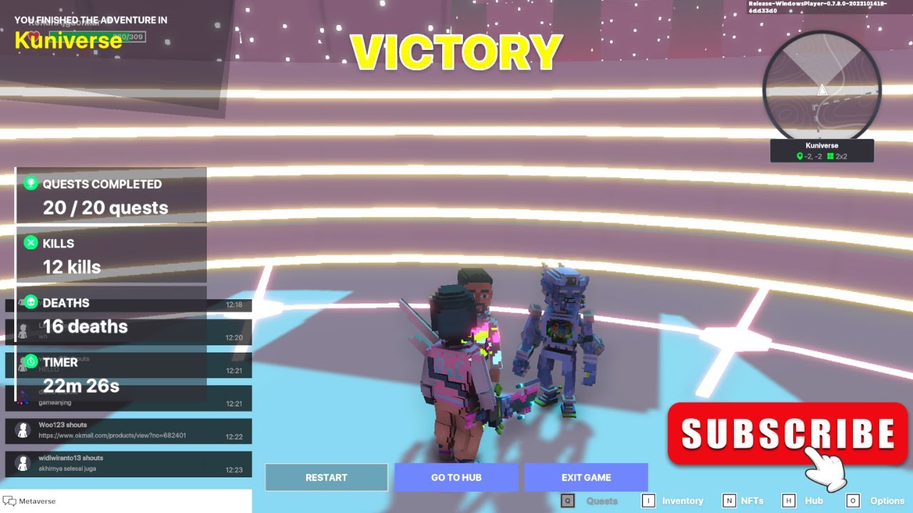 Kuniverse Walkthrough All QUEST @TheSandboxGame - YouTube