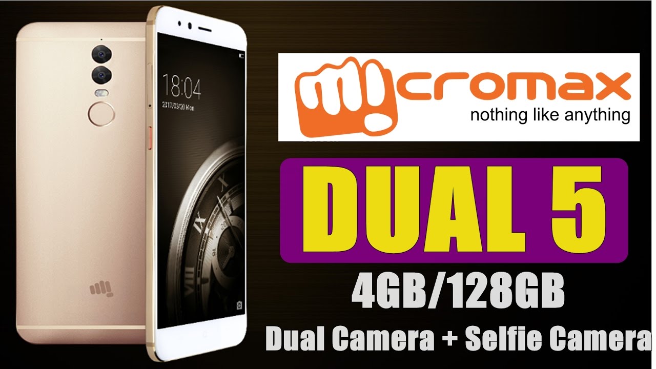 Micromax Dual 5 with dual camera and 128 GB Memory - YouTube