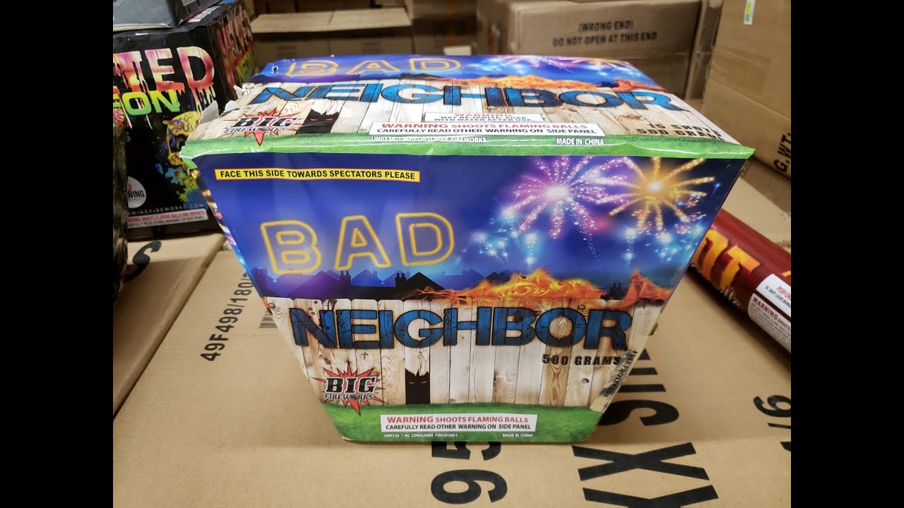 15 shot Bad Neighbor by Big Fireworks - YouTube