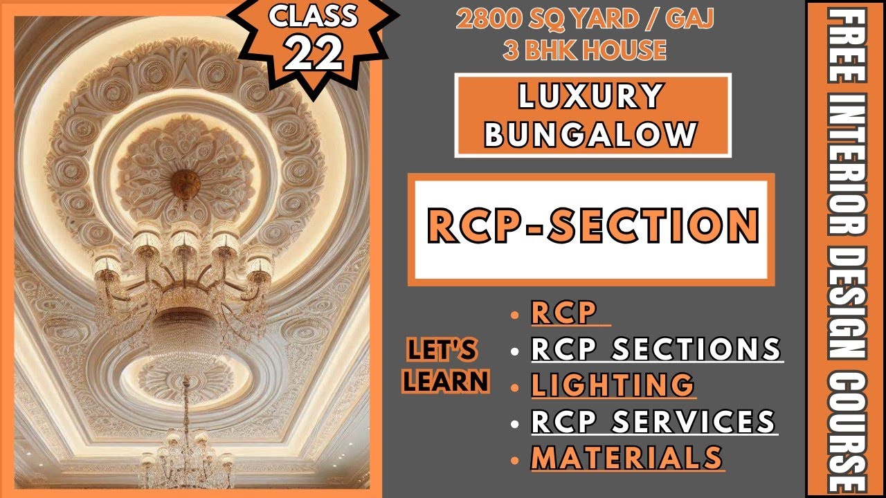 FREE INTERIOR DESIGN COURSE I BUNGALOW RCP CLASS 22 l LEARN ABOUT ...
