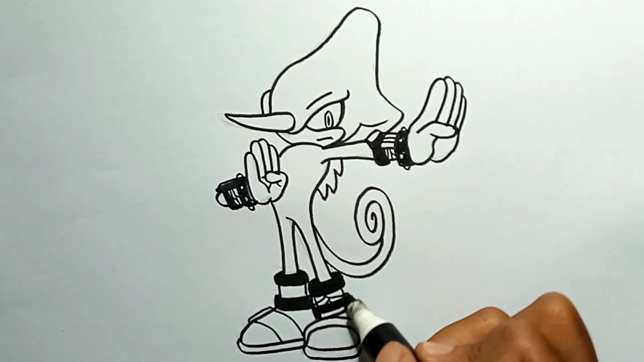 How to Draw Espio the Chameleon from Sonic - YouTube