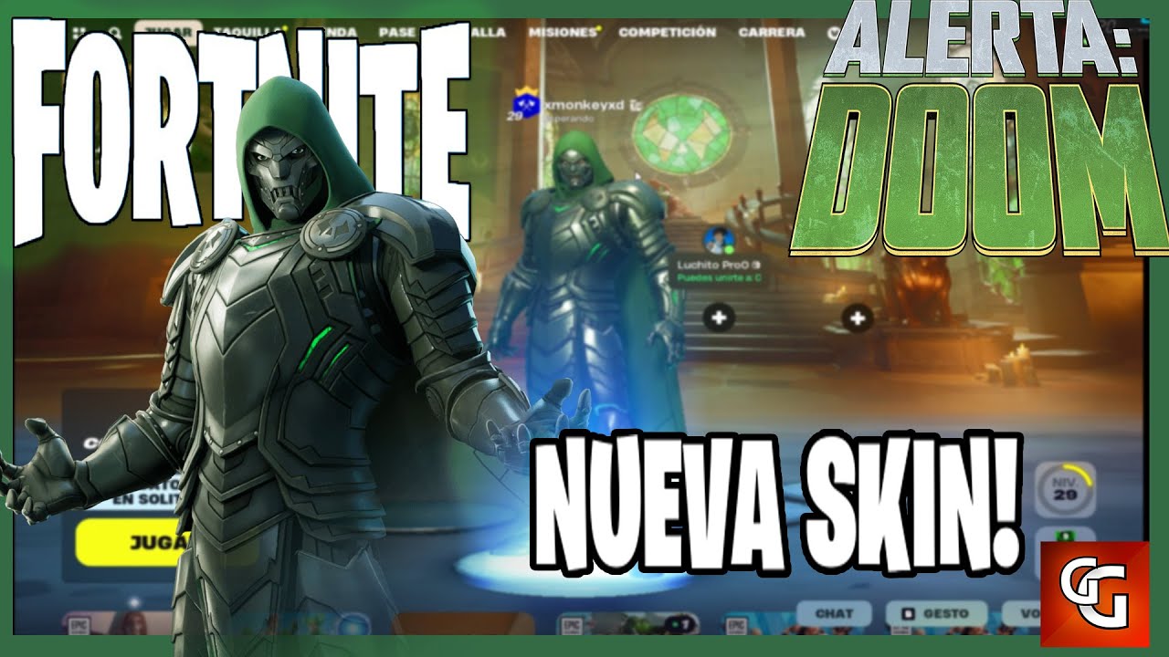 Asi obtuve la NUEVA SKIN De Dr. DOOM en fortnite ☠ALERTA DOOM☠ - YouTube