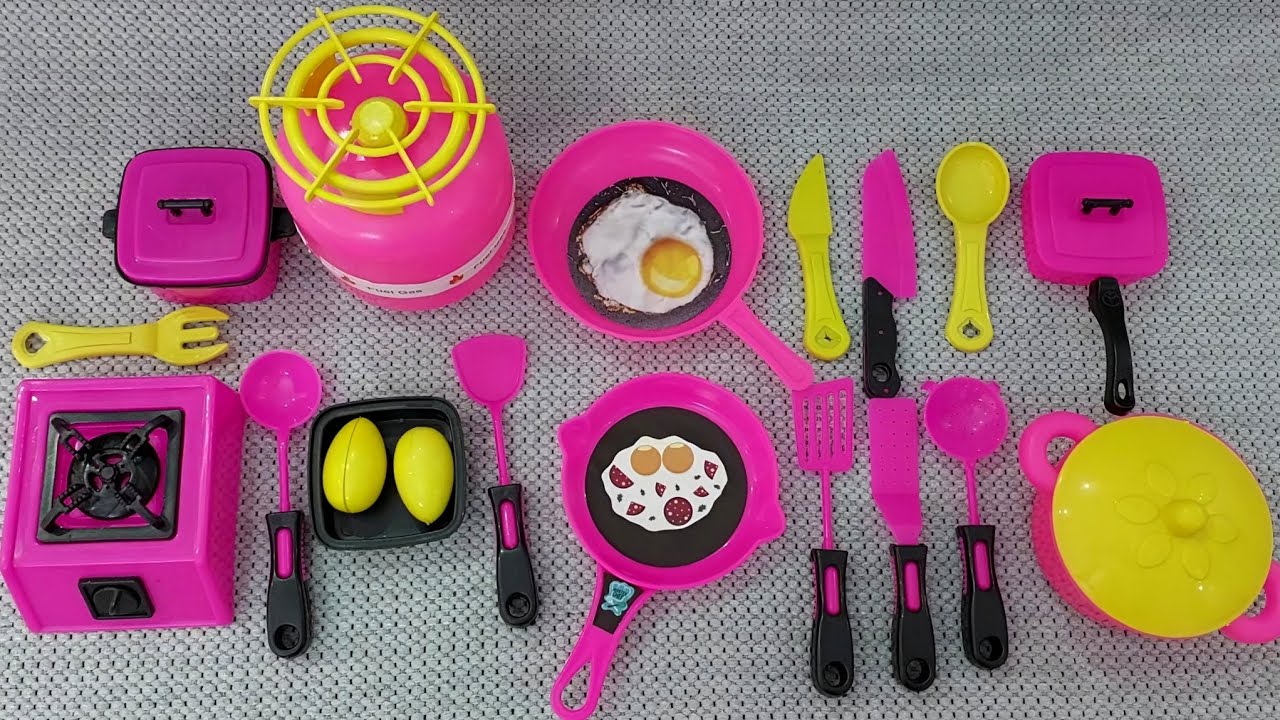 4 minutes satisfying with unboxing Hello kitty sanrio kitchen set ...