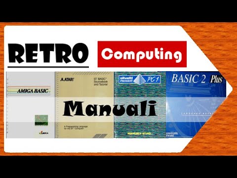Retro Manuali: BASIC Amiga, Atari ST, Olivetti PC1, Amstrad PC1512 - YouTube