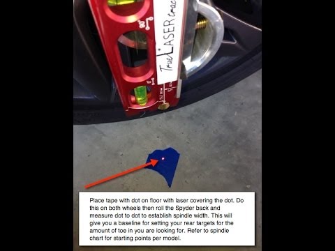 Can-Am Spyder laser alignment - YouTube