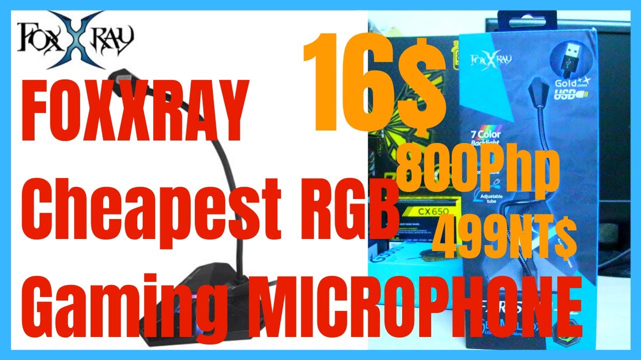 FOXXRAY GAMING MICROPHONE | CHEAPEST RGB GAMING MIC - YouTube