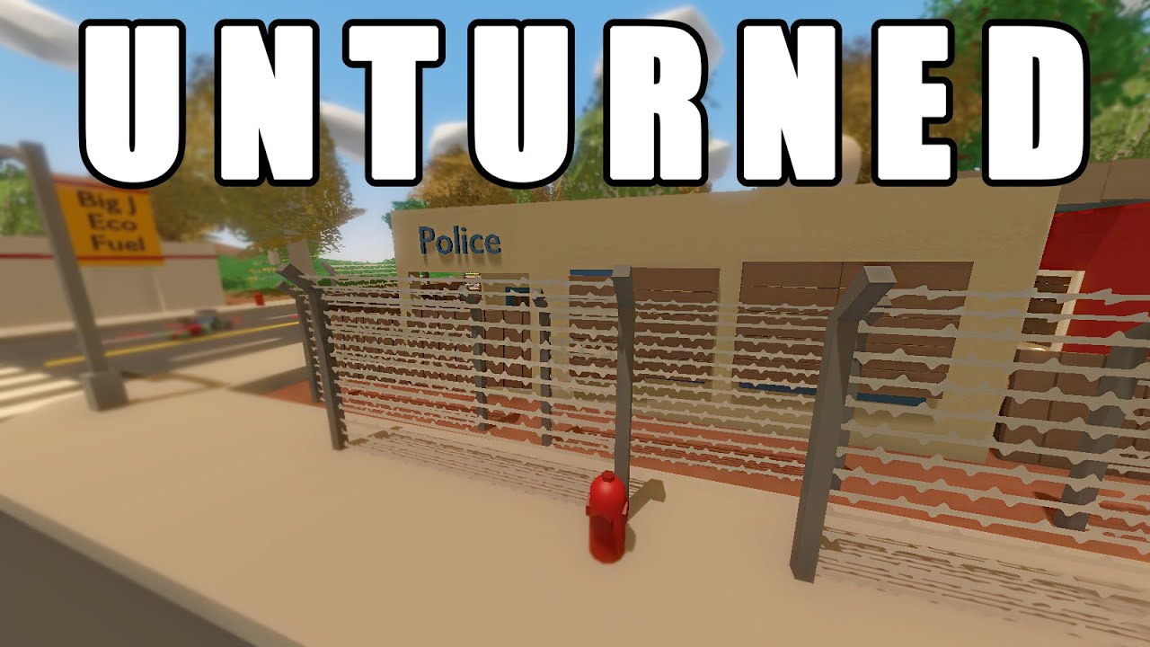 Unturned Base Building Stratford Police Station - YouTube