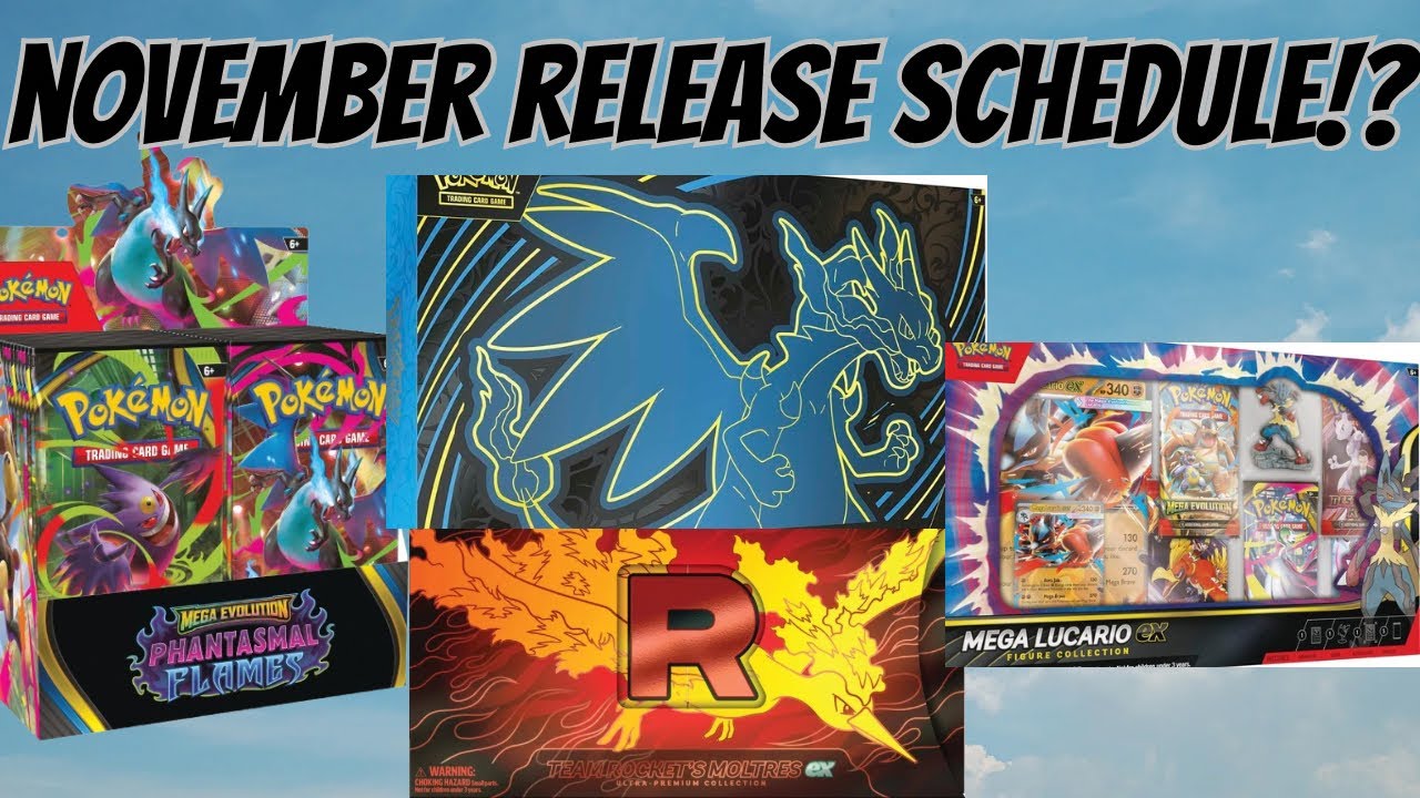 Pokémon TCG Entire November Product Release Schedule!! - YouTube