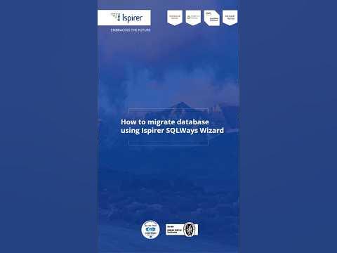 How to Migrate Database Using Ispirer SQLWays Wizard #shorts #databasemigration #tutorial #howto ...