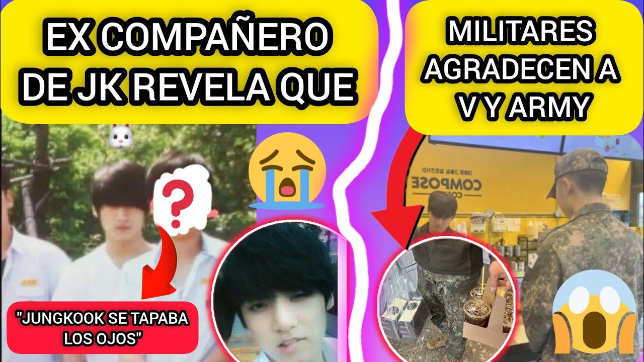 ÚLTIMO MINUTO🔴EX COMPAÑERO de JUNGKOOK REVELO Q...😱MILITARES ...