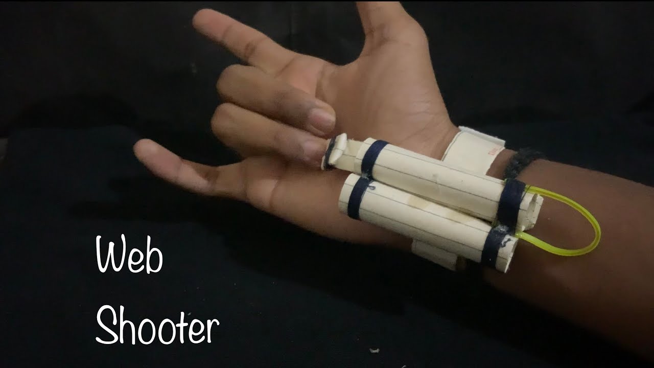 How to make web shooter like Spider-Man l very easy and powerful - YouTube