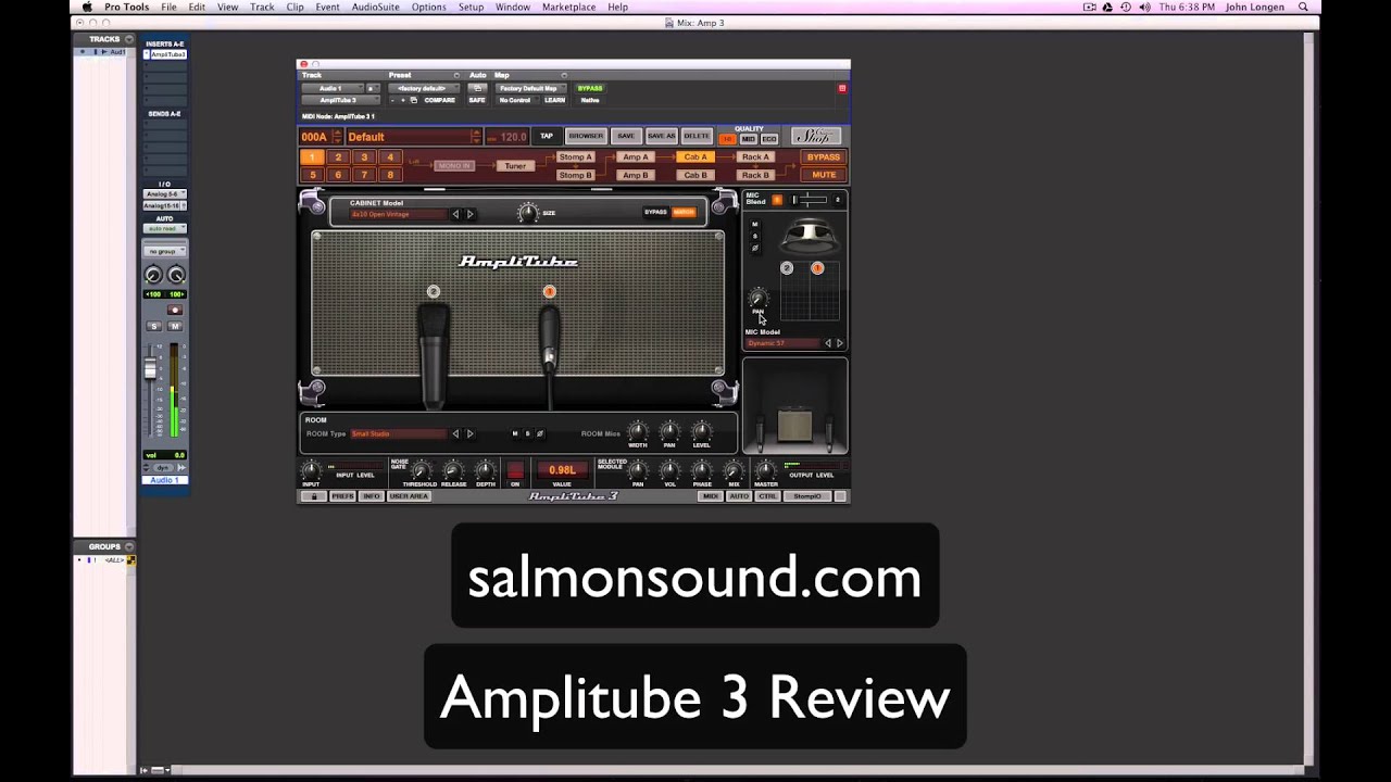 Amplitube 3 - Guitar Amp Simulator Plugin in Pro Tools - YouTube
