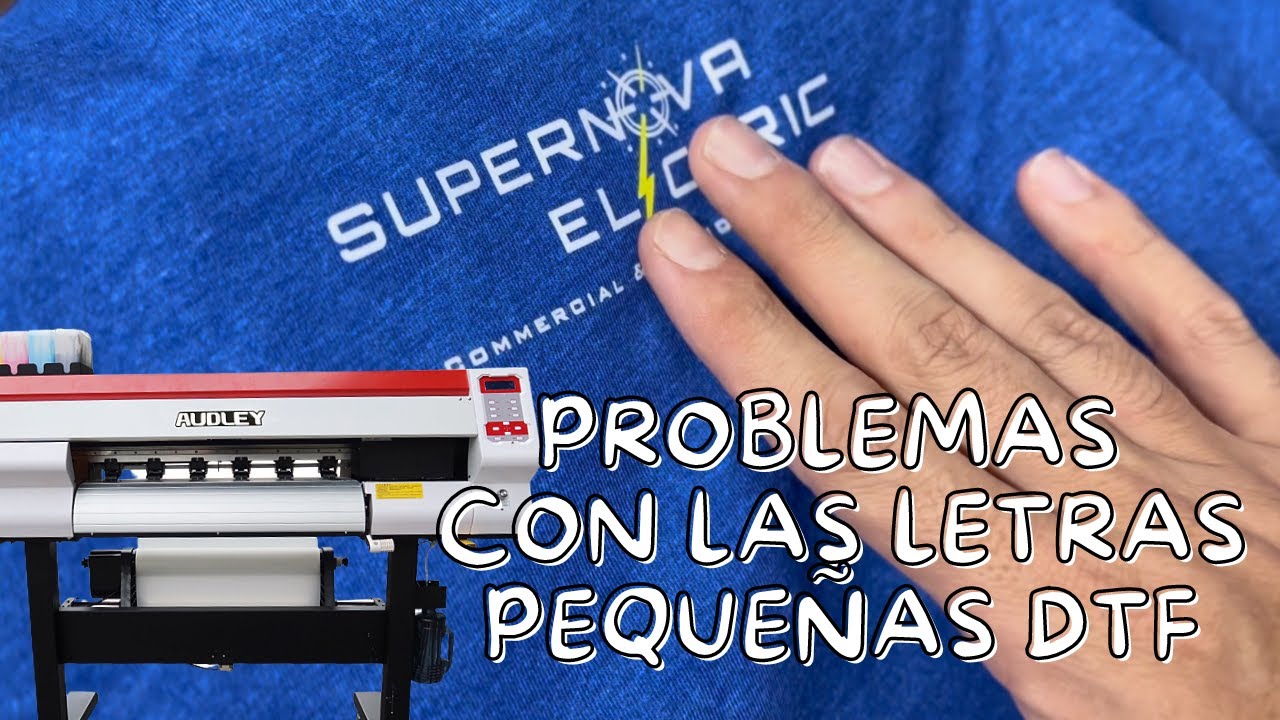 Problemas con las letras pequeñas en DTF | Audley 24" - YouTube