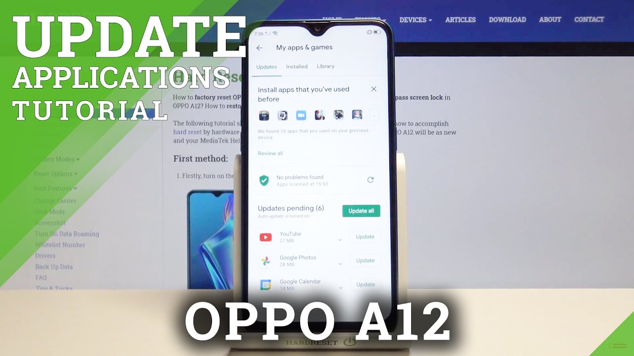 How to Update Apps in OPPO A12 – The Latest App Versions - YouTube