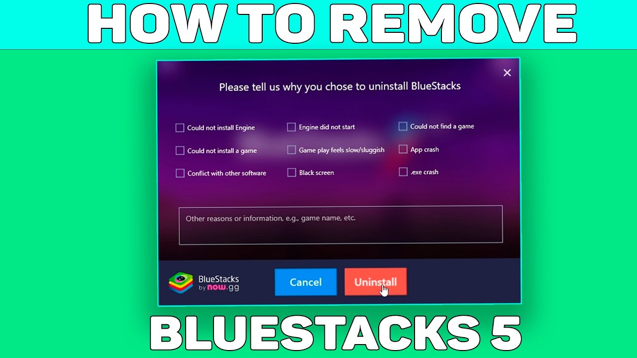 How To Completely Uninstall BlueStacks 5 From your pc & laptop ...