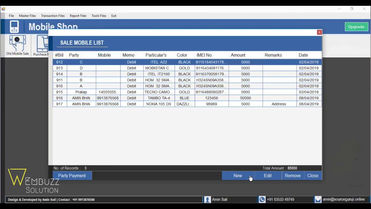 Mobile Shop Management System Demo | 6. Sale Mobile | C# Visual Studio ...