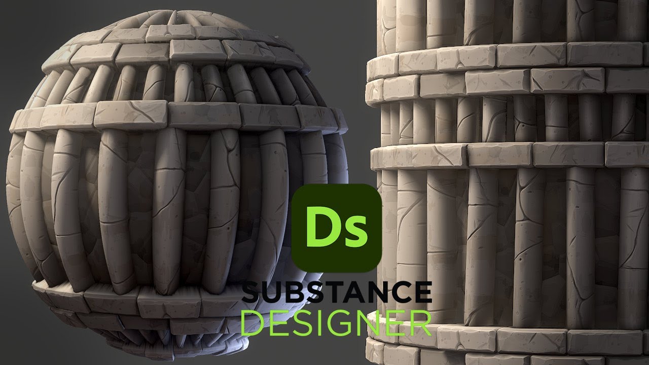 Stylized Pillar Wall - Substance 3D Designer - YouTube