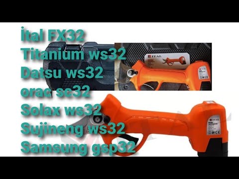 İtal Fx32 orac sc32 datsu ws2 sujineng ws32 vigneto ws32 solax ws32 akülü budama makası kutu ...