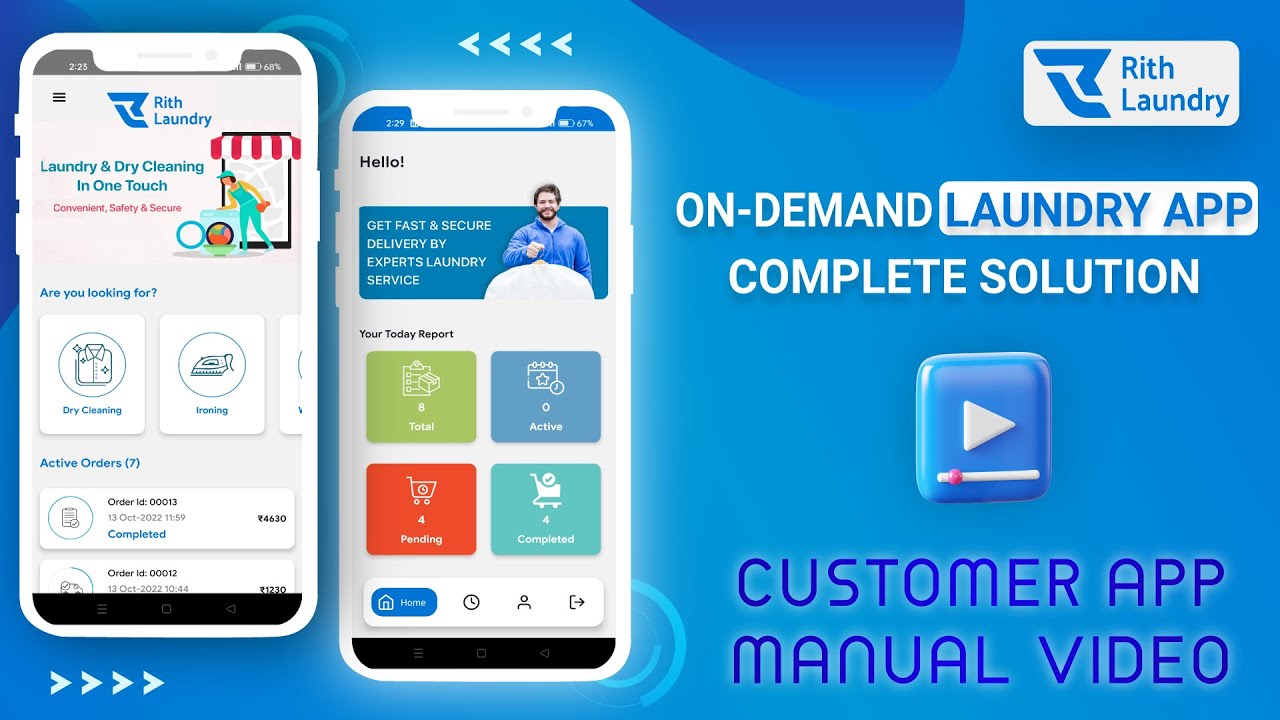 A Comprehensive Laundry Application Rith Laundry - App manual for Customer Application - YouTube