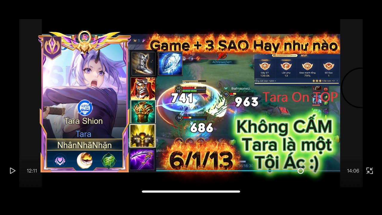 ( Game + 3 SAO)Tại sao phải CẤM Tara ở meta này, Tara solo Bijan gánh ...