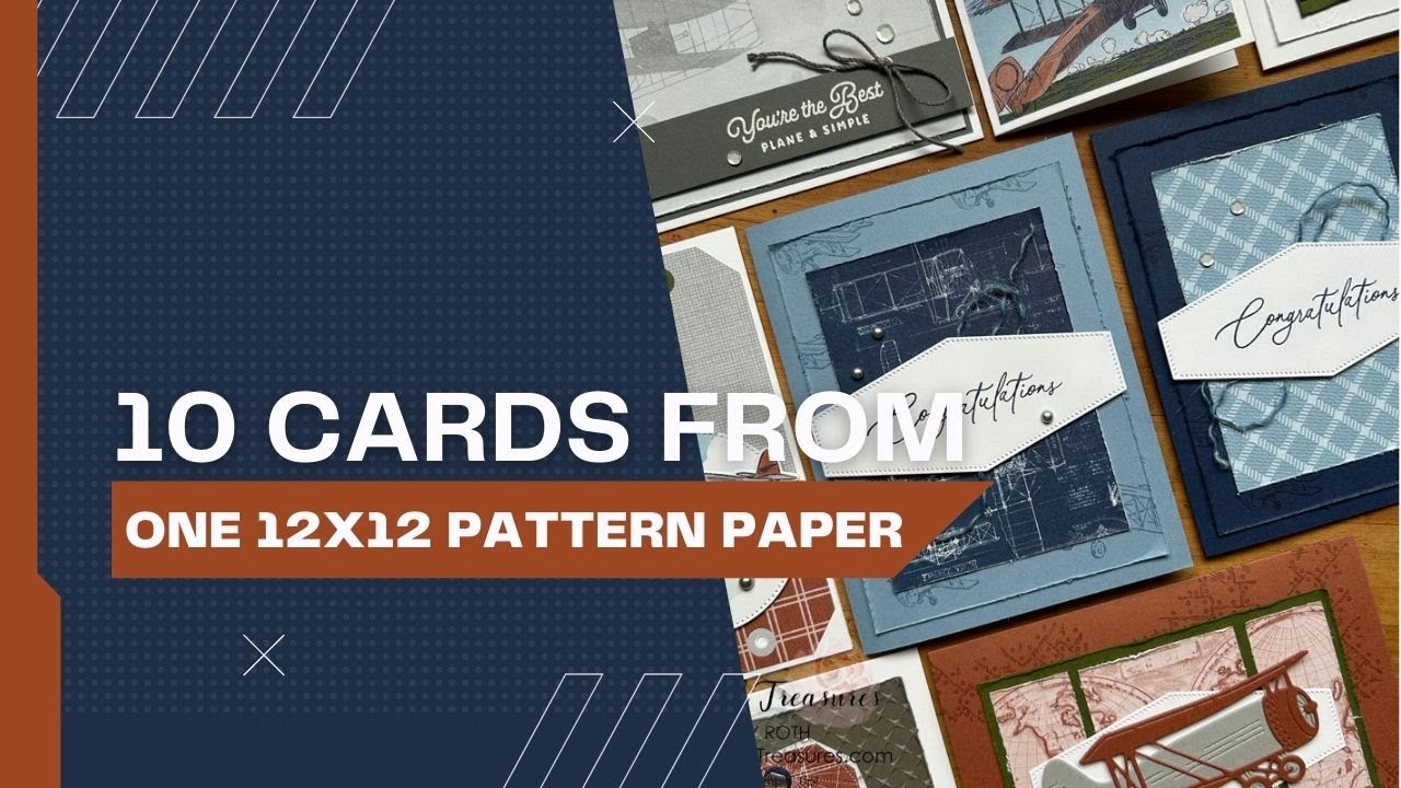 How to Make 10 Cards from One 12x12 - YouTube