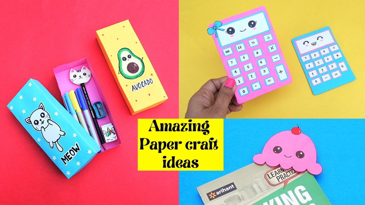 DIY: 3 Amazing paper craft ideas you should try at home | Best out of ...