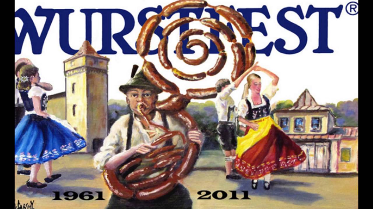 Wurstfest Mugs and art work through the years - YouTube