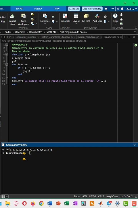 Programa 6 De Matlab For While If Else Programming Matlab Matlabtutorials