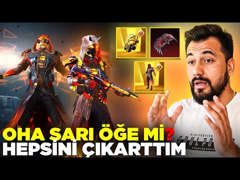 PUBG MOBILE TARİHİNDE BİR İLK 😱 OHA SARI ÖĞE GELDİ / Pubg Mobile Kasa Kutu Açılımı