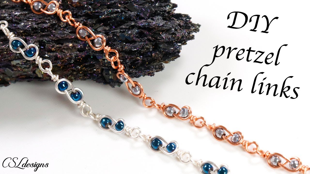 Pretzel wirework chain link tutorial - YouTube