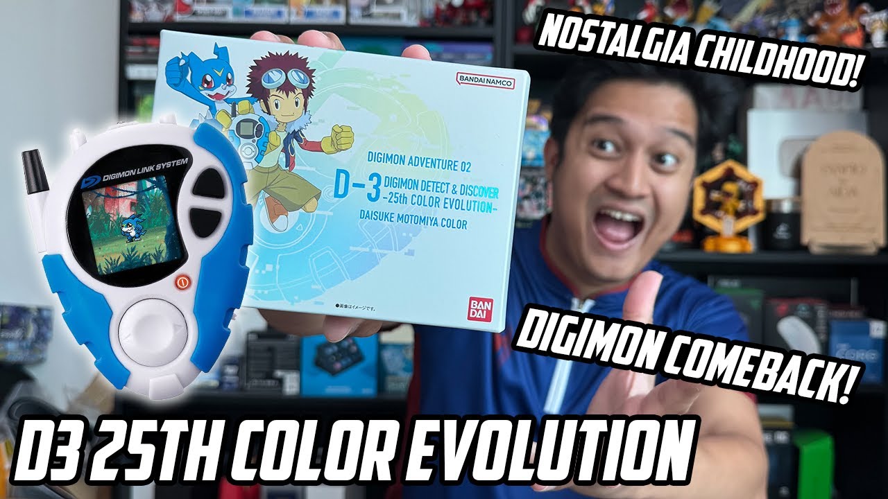 DIGIVICE D3 25TH COLOR EVOLUTION UNBOXING! NOSTALGIA GILA WEHH! - YouTube