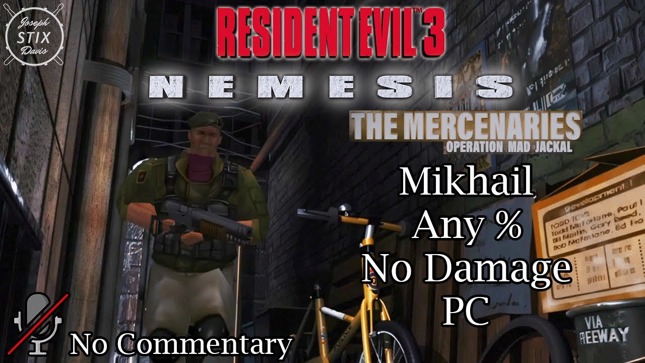 Resident Evil 3 Classic - Operation Mad Jackal Mikhail Any % No Damage ...