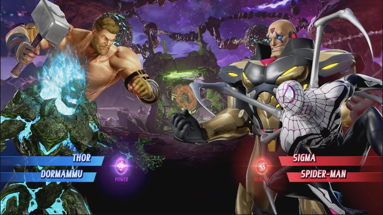 Thor and Dormammu vs Sigma and Spider-man - MARVEL VS. CAPCOM: INFINITE ...