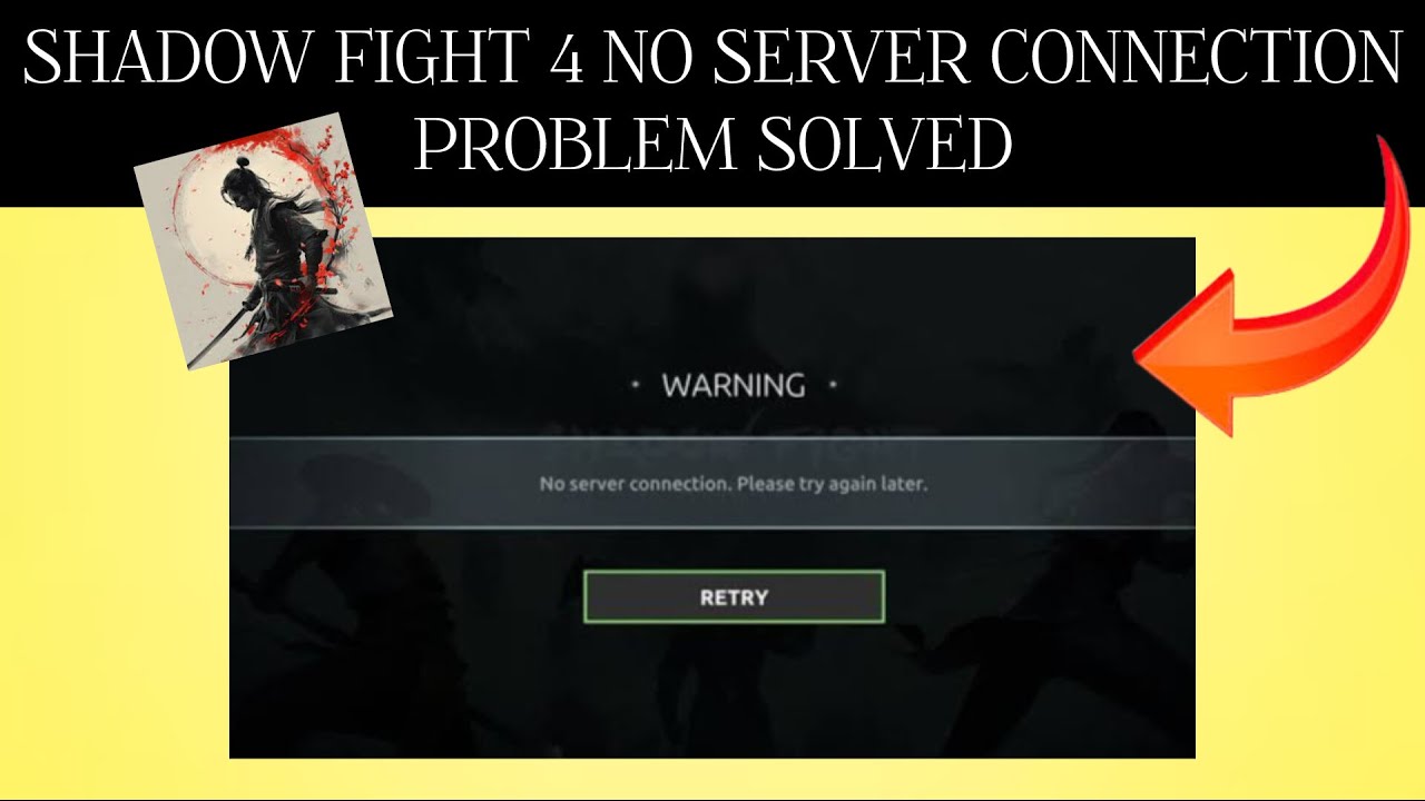 How To Solve Shadow Fight 4 App "No server connection" Problem|| Rsha26 ...
