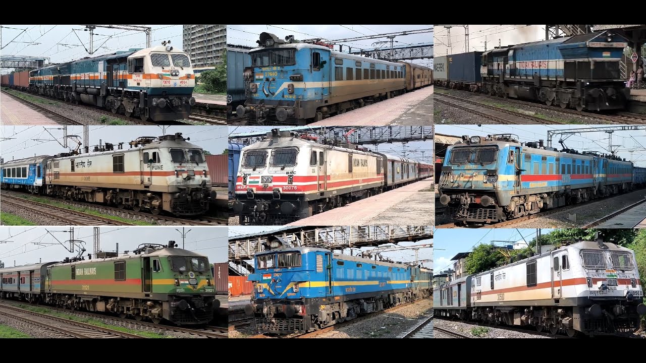 16 in 1 Powerful ELECTRIC & DIESEL, EXPRESS & FREIGHT Train Actions ...