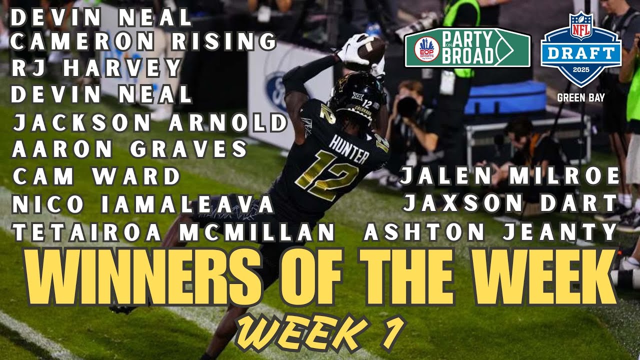 College Football Week 1 Winners I Tetairoa McMillan & Nico Iamaleava ...