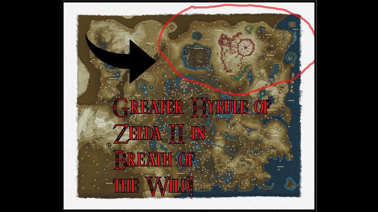 Zelda II's Greater Hyrule FOUND IN BREATH OF THE WILD!!!!!! (Plus Shout ...