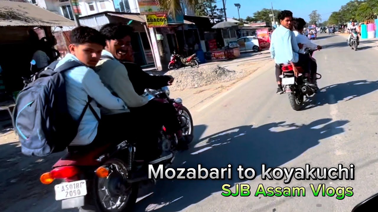 Mozabari to koyakuchi ___ Apache 160 2v ___ bike ride … SJB Assam vlogs ...
