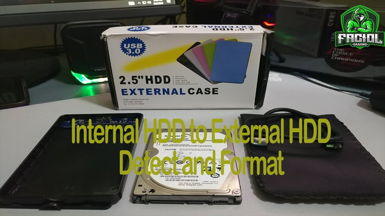 Internal HDD to External HDD by Inclosure Case 2.5" Sata and Format ...