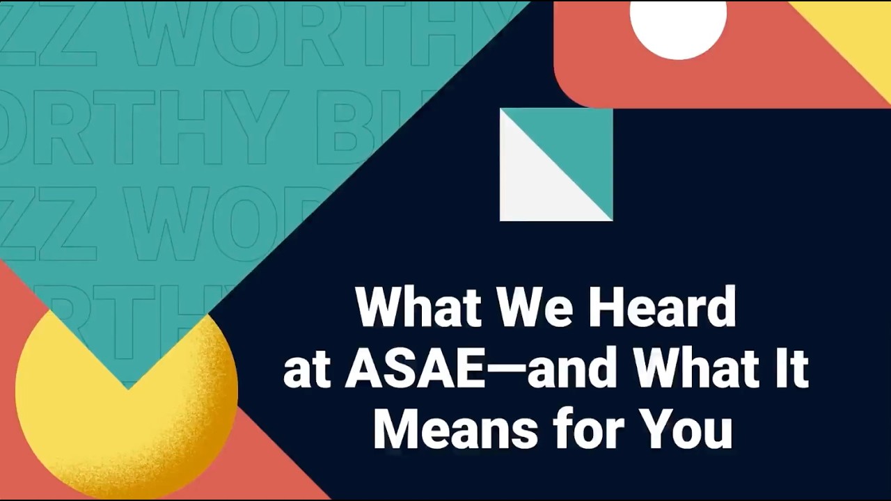 ASAE Annual 2025 Takeaways: What Association Leaders Need to Know - YouTube