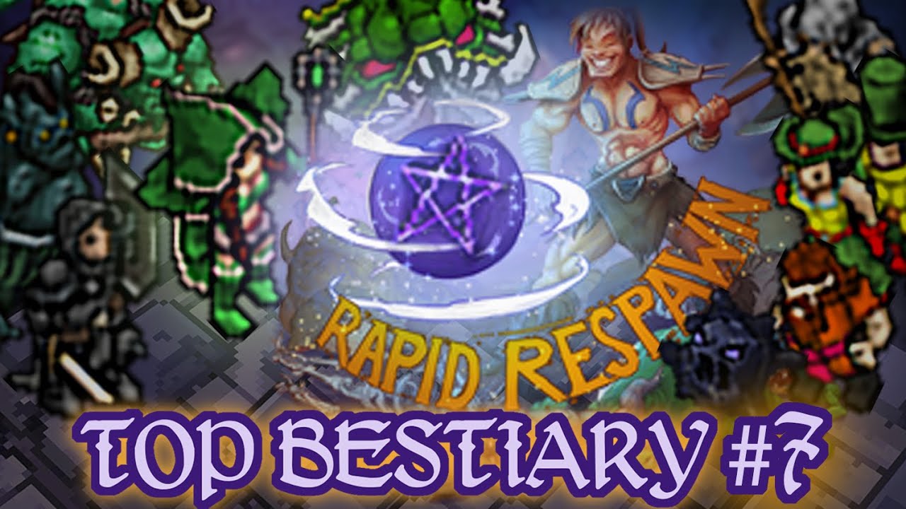 [Tibia] Projekt Bestiariusz #7 - TOP 20 🎉 Earth Library 📗 Deepling Brawlery 🧜‍♂️Usurper Warlocki ...