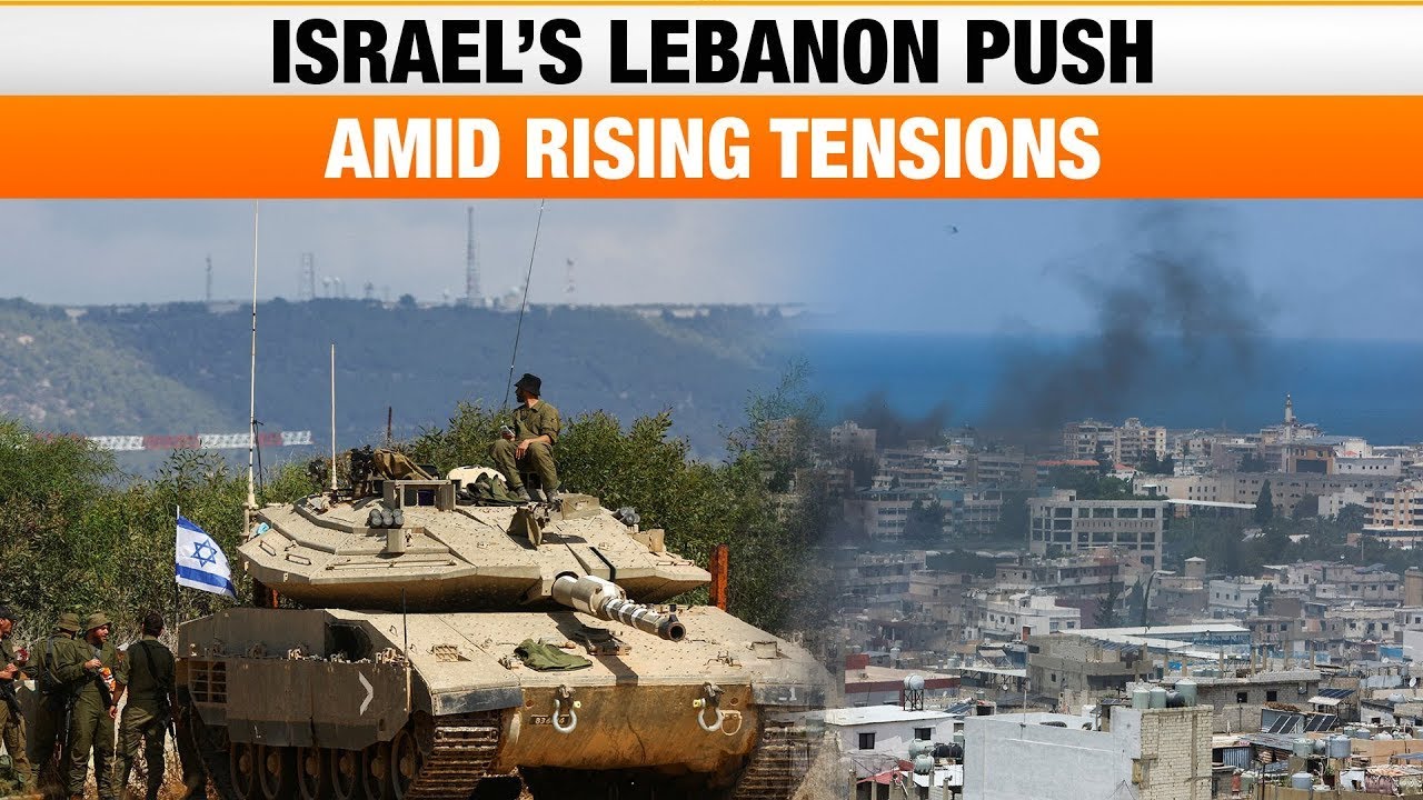 LIVE | Israel's Lebanon Push | Eastern View of Israel's Border with ...
