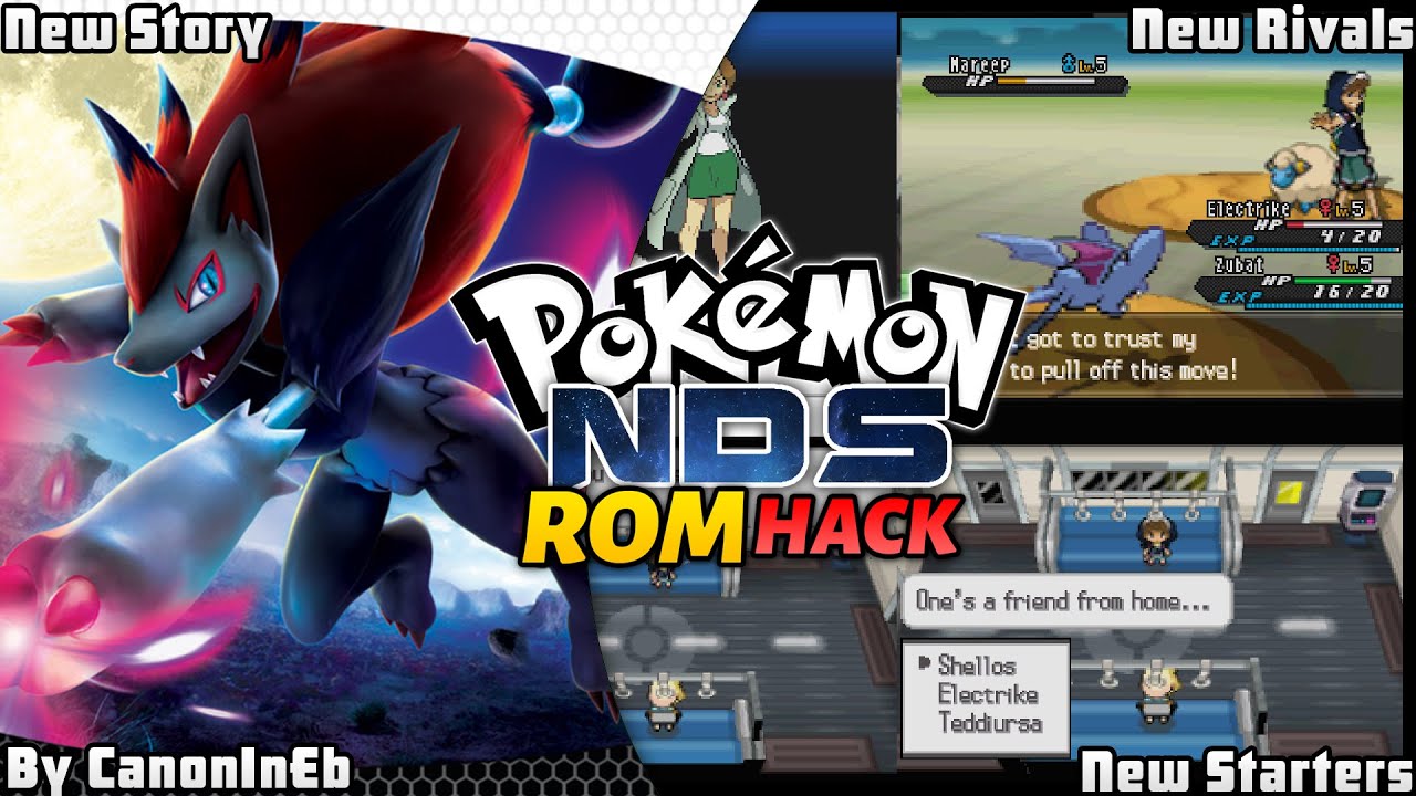 NEW Pokemon NDS ROM Hack with New Story, New Starters, New Protagonists ...